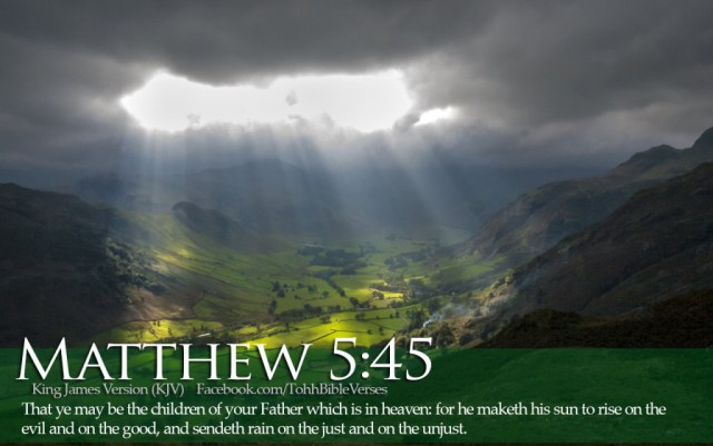 Matthew 5:45 KJV!! | Kristi Ann's Haven