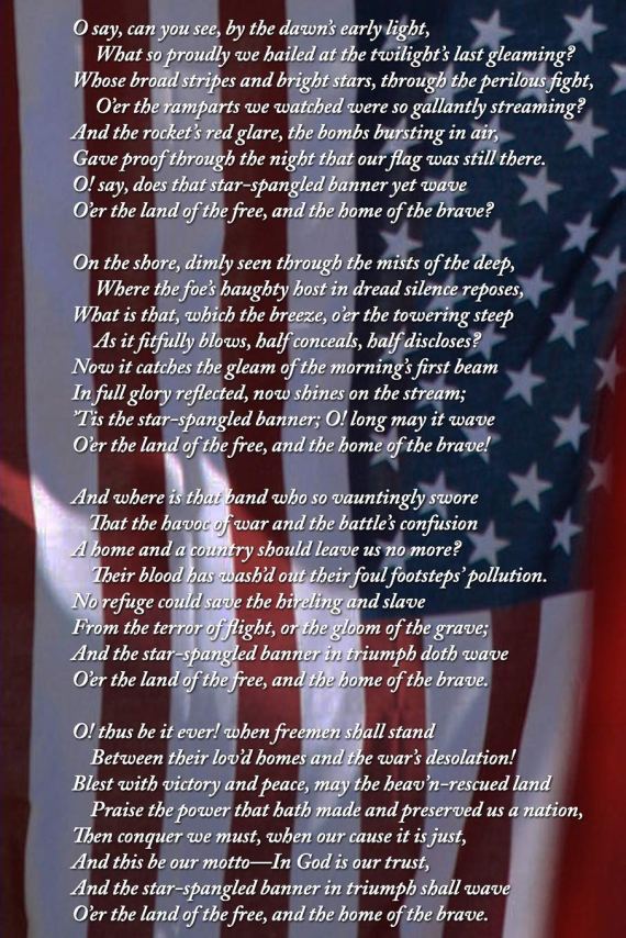 The Star-Spangled Banner – USA National Anthem!! | Kristi Ann's Haven