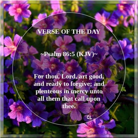 For thou, LORD, art Good, and Ready to Forgive!! | Kristi Ann's Haven