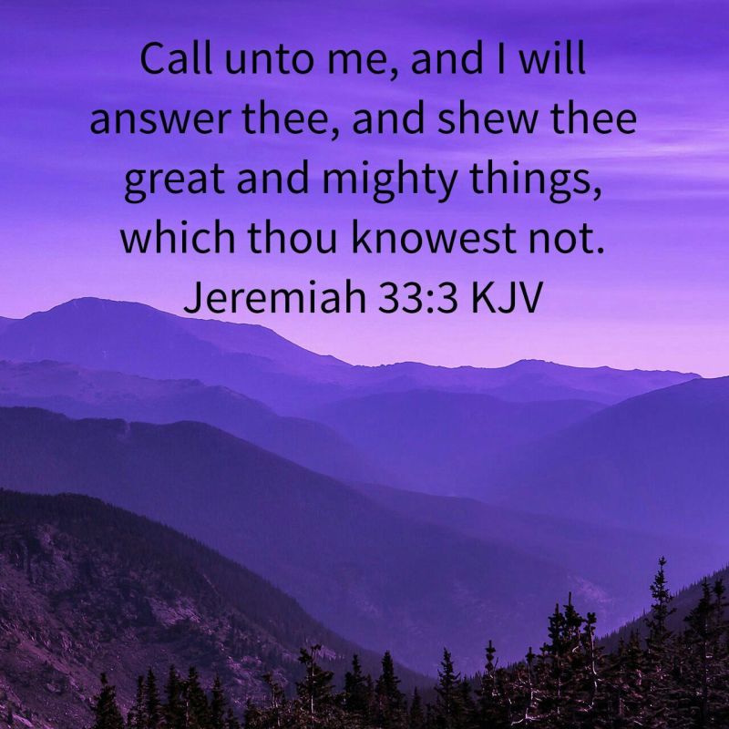 JEREMIAH 33:3 KJV Hallelujah!! | Kristi Ann's Haven