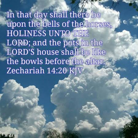 Zechariah 14:20 KJV and more Blessings!! | Kristi Ann's Haven