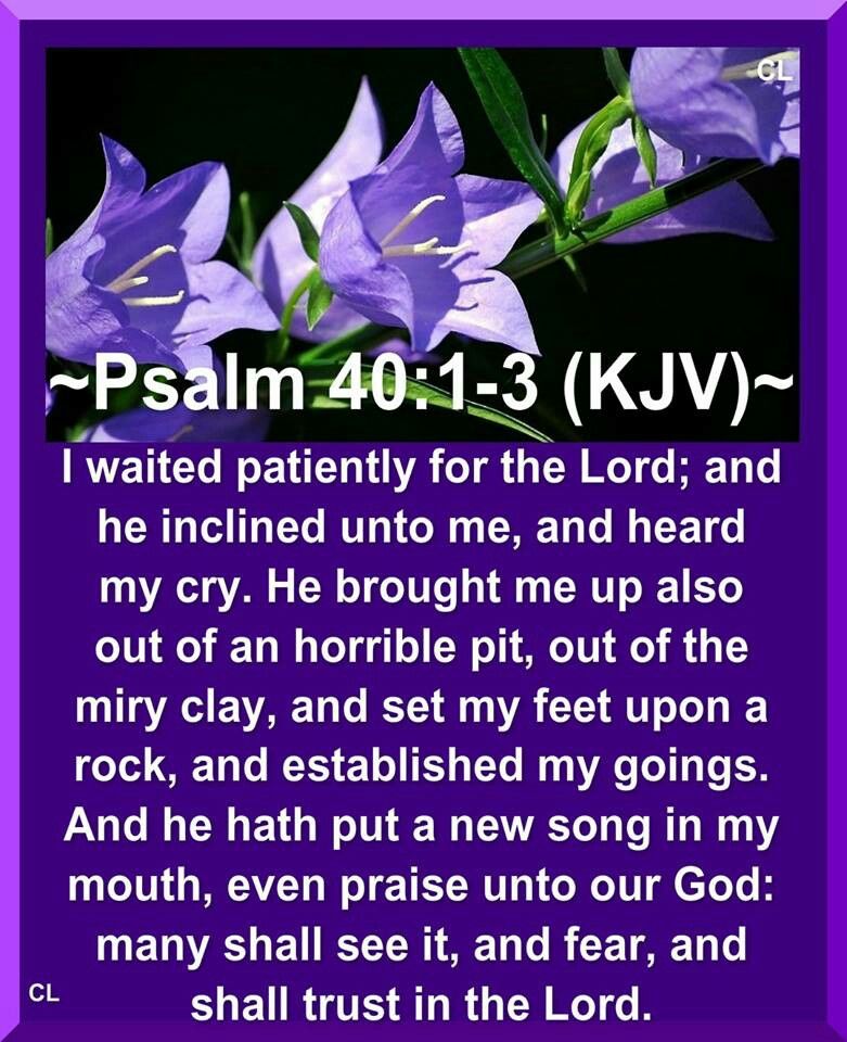 Psalms 40:1-3 KJV and more Blessings!! | Kristi Ann's Haven